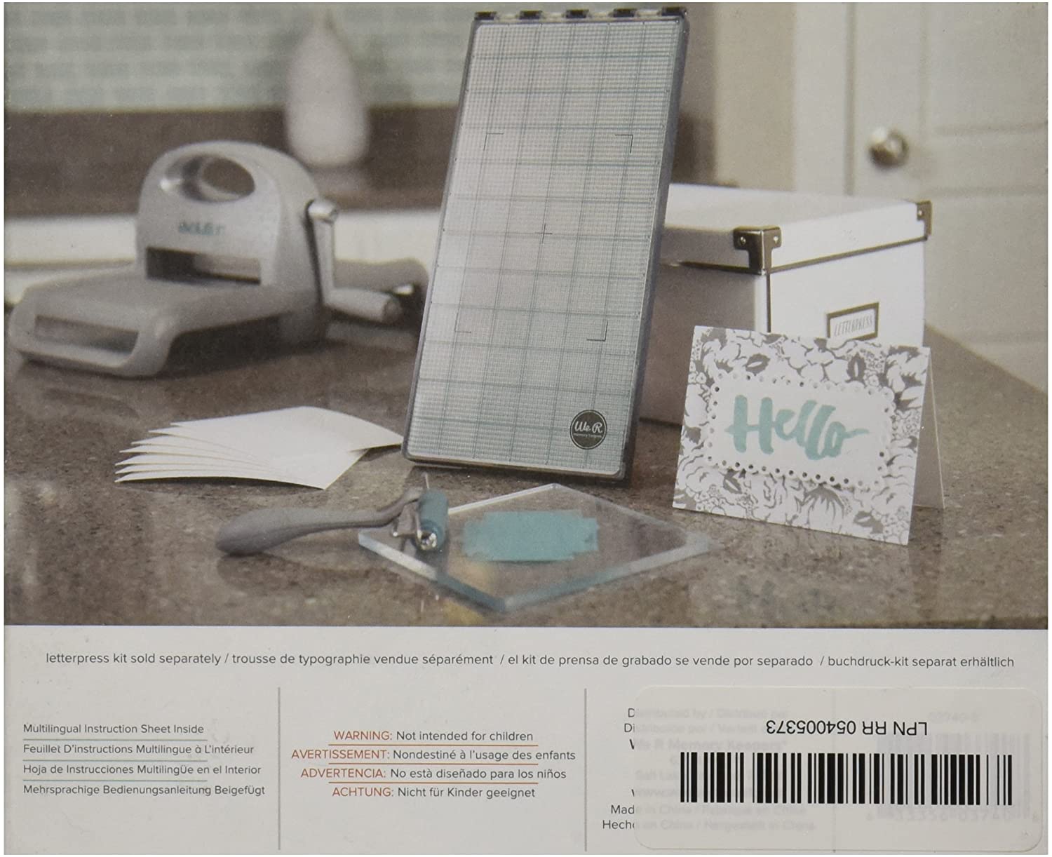 We R Memory Keepers Lifestyle Letterpress Plates-Script – TopToy