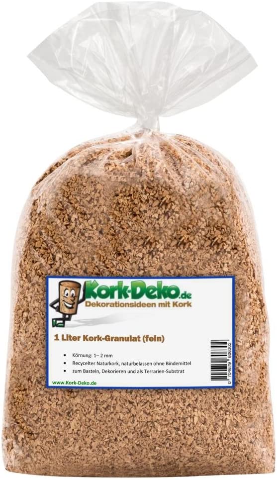 1 Litre Cork Grain Granulate Cork Granulated Powder Granules Powder ...