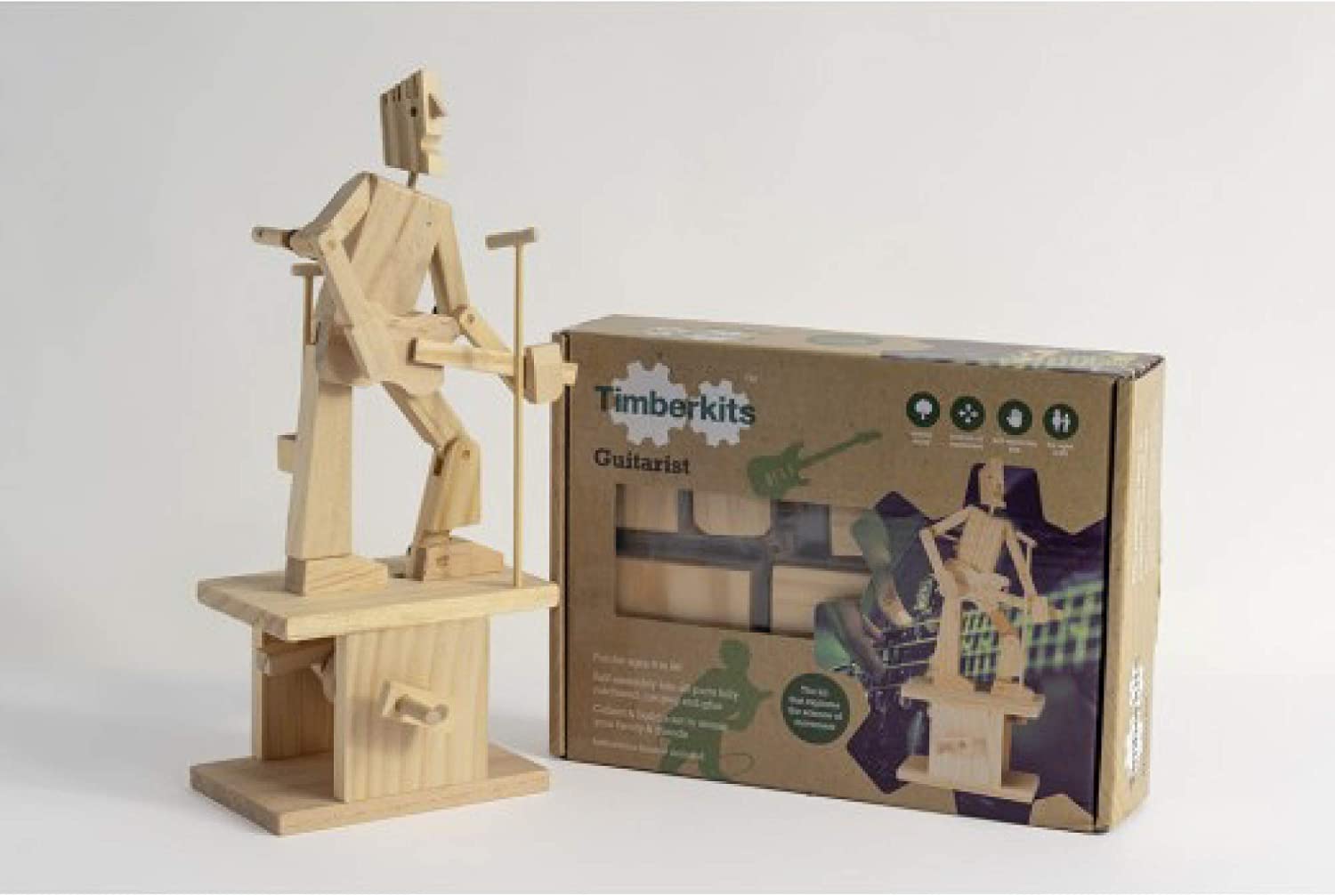 TIMBERKITS Musician Guitarist Mechanical Wooden Puzzle-Model ...
