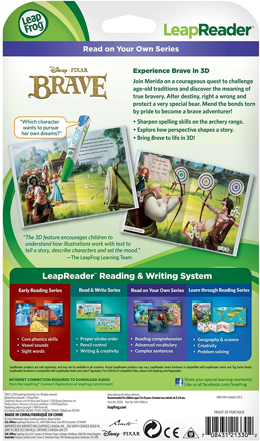 LeapFrog LeapReader Book Disney Brave 3D – TopToy