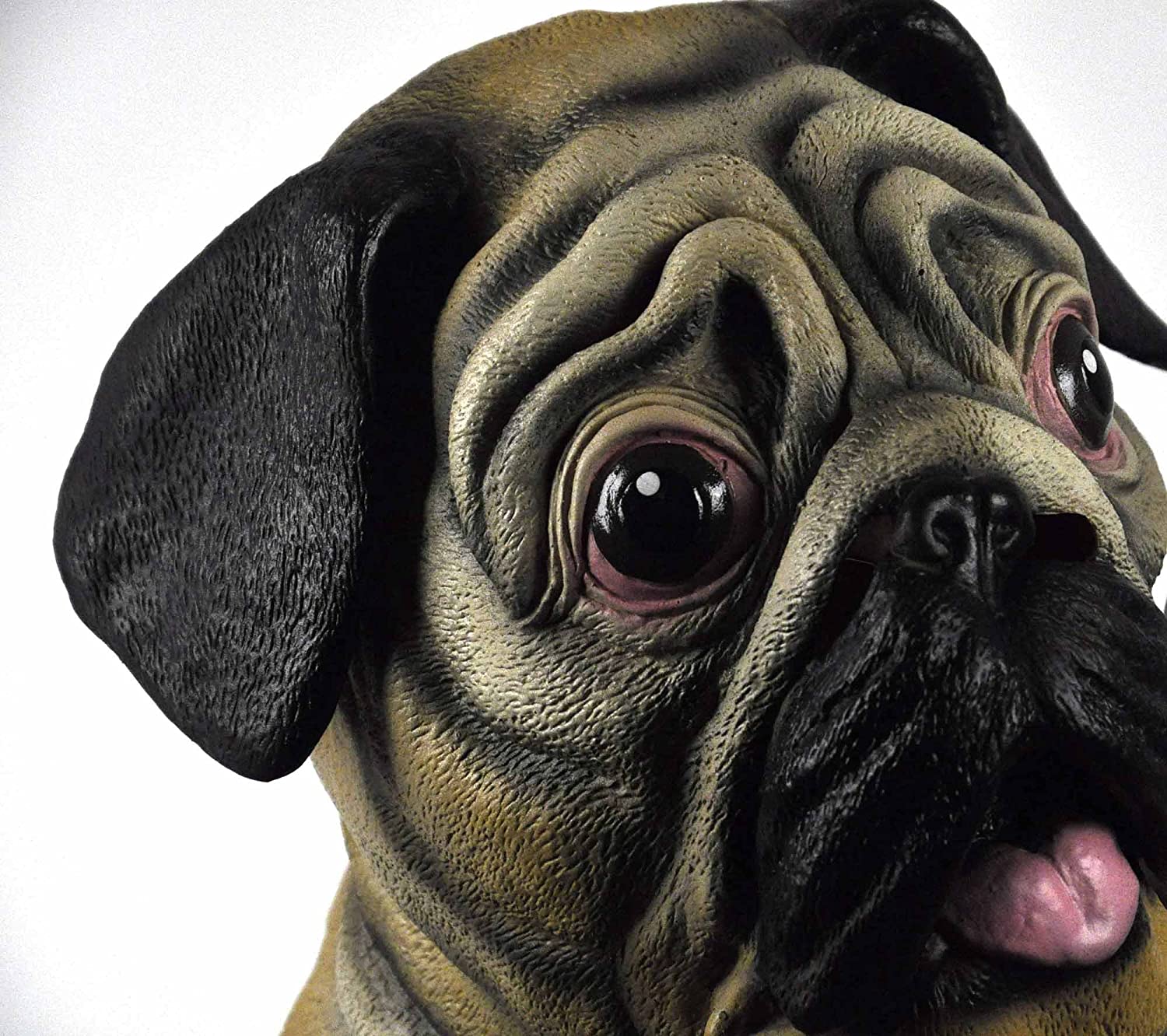 Pug Dog Head Costume Latex Mask Adult – TopToy