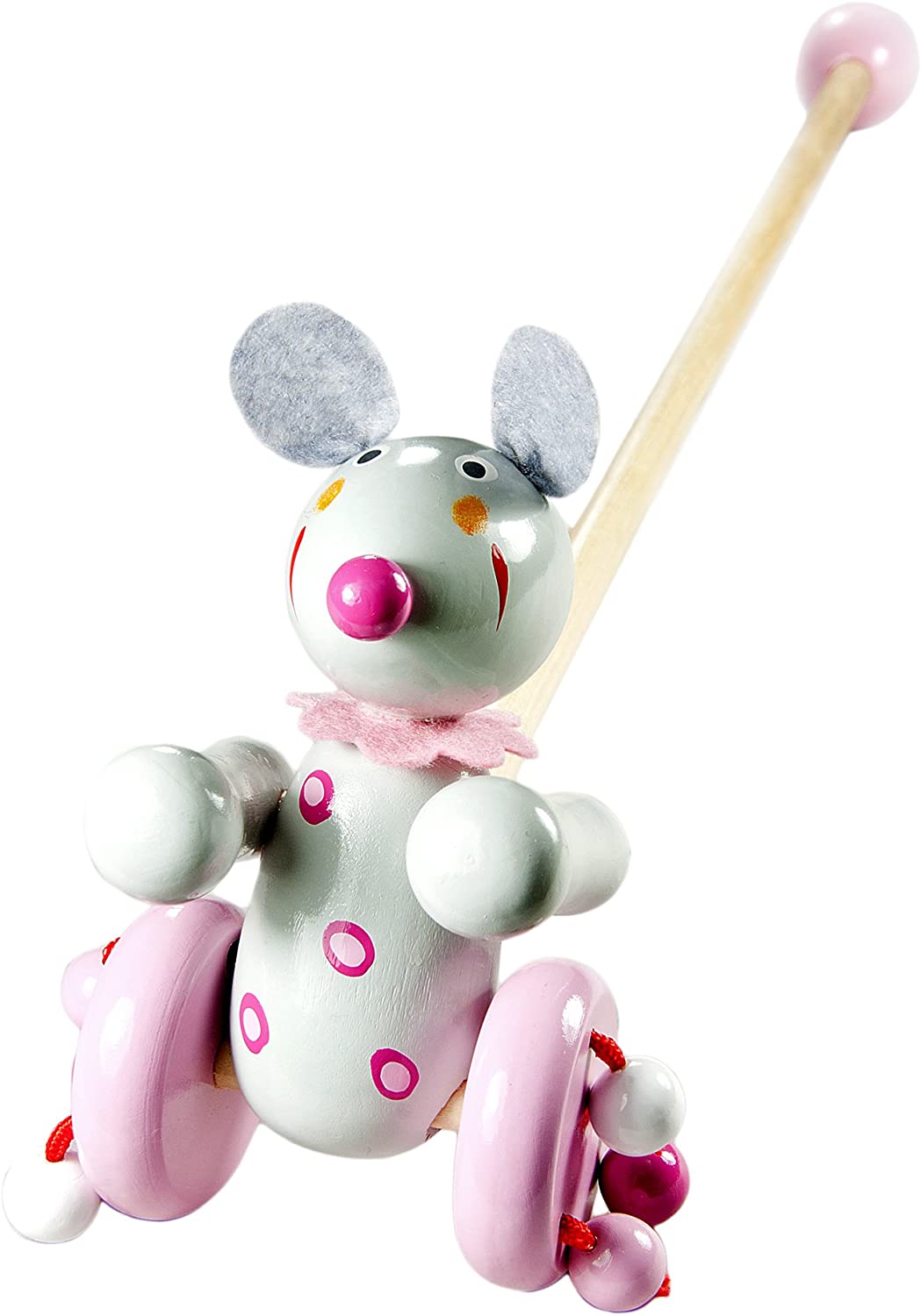 Push Pull Along Toy Mouse for Baby or Toddler Girl or Boy – TopToy