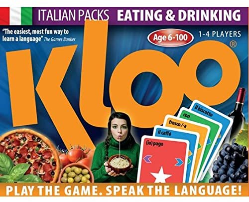 KLOO Learn to Speak Italian Games – Eating & Drinking – Pack 3 (Double ...