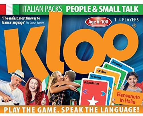 KLOO Learn Italian Card Games Pack 1 (Decks 1 & 2) Theme “People ...