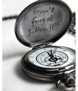Fullmetal Alchemist Edward Elric dark gray pocket watch – TopToy