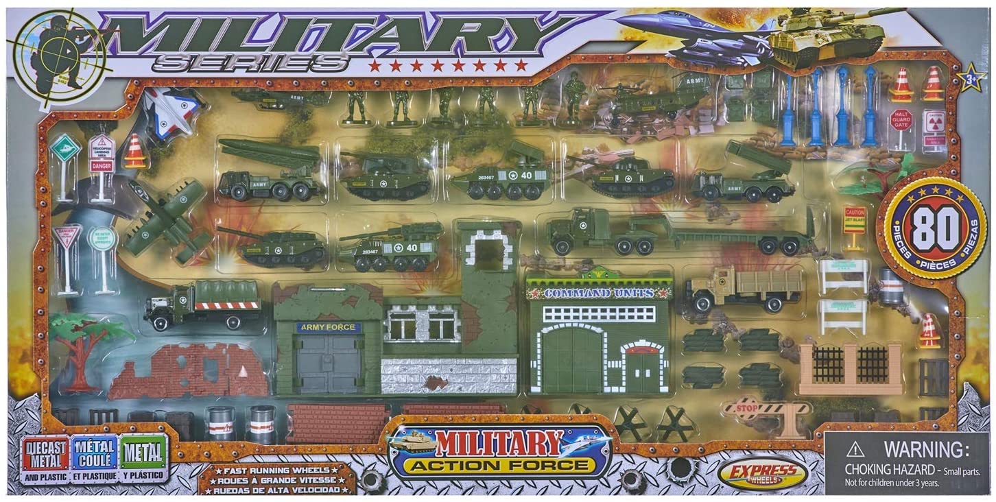MVS WHOLESALE LARGE – 80 Piece Die Cast Military Army Action Force Set ...