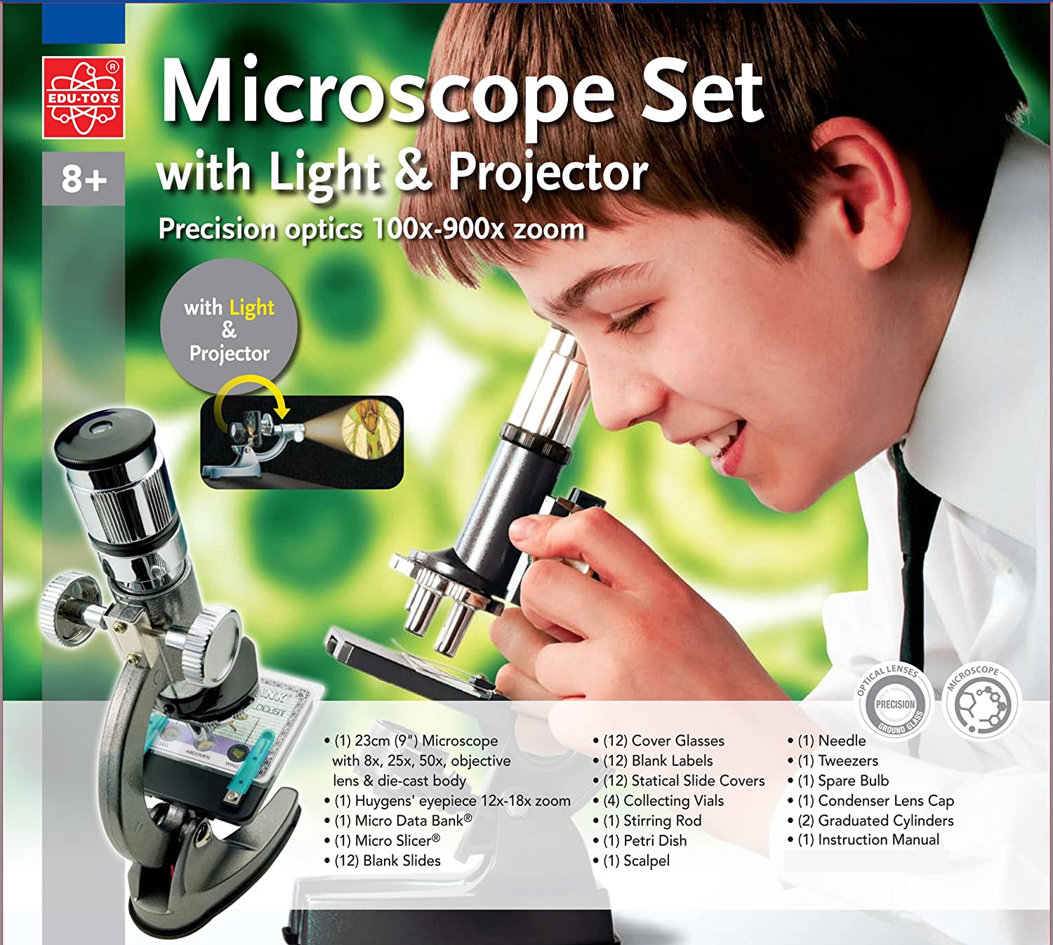 Edu Science Die Cast Microscope Set & Carry Case – TopToy