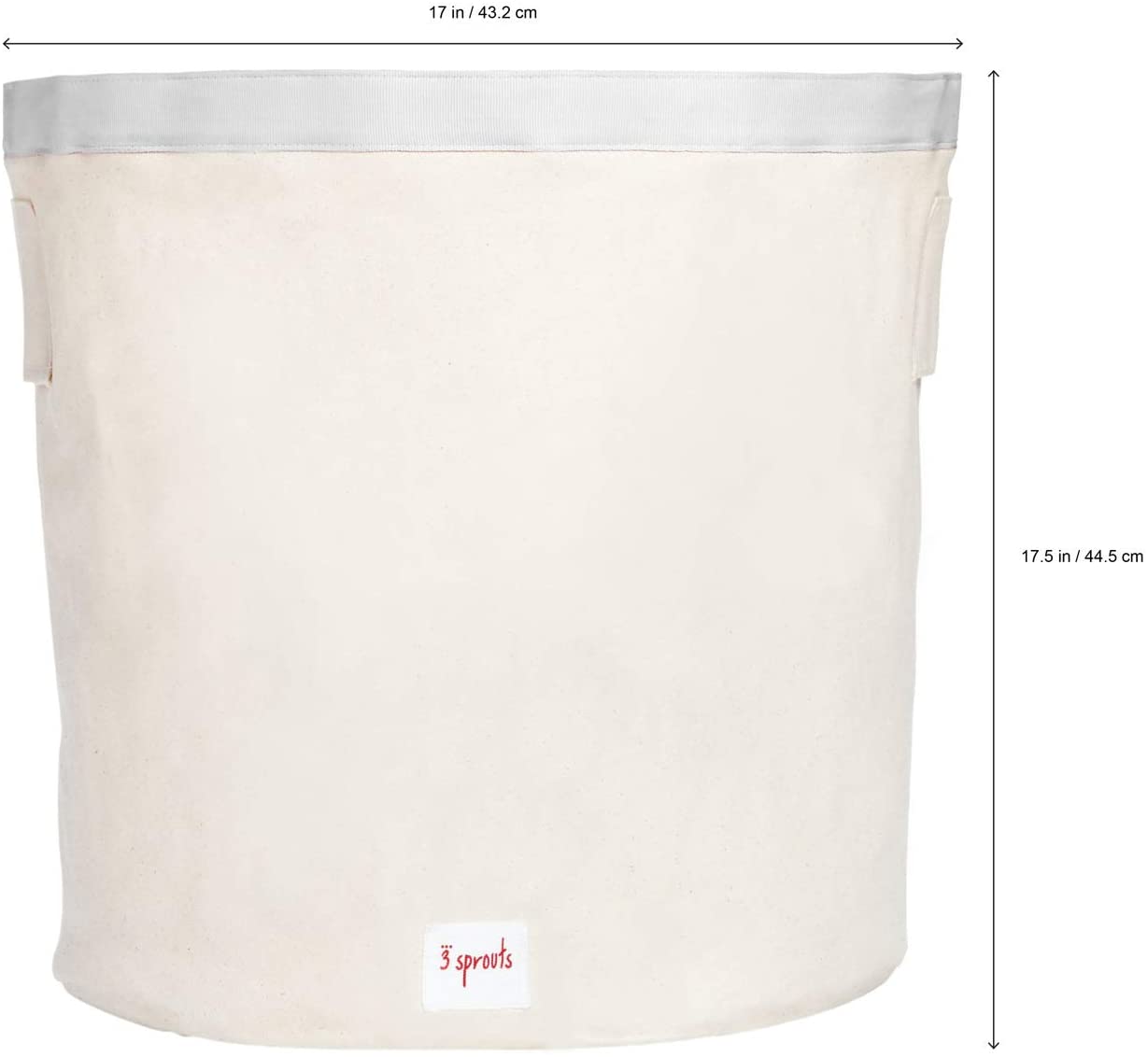 3 Sprouts Canvas Storage Bin – Laundry and Toy Basket for Baby and Kids ...