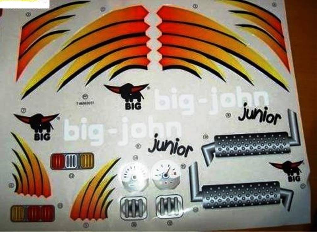 Big Stickers Aufklebersatz Big John Junior for Big tractors – TopToy