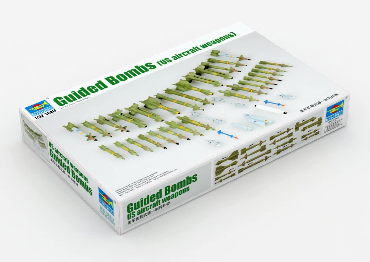 Trumpeter 1/32 US Aircraft Weapons Set: Air-to-Surface Missiles Model ...
