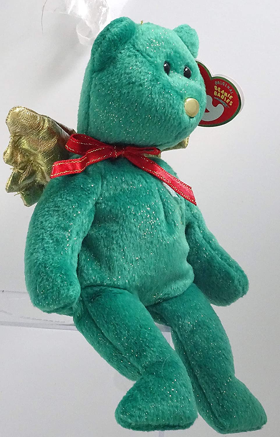 TY Beanie Baby – GIFT the Bear (Green Version) (Hallmark Gold Crown ...