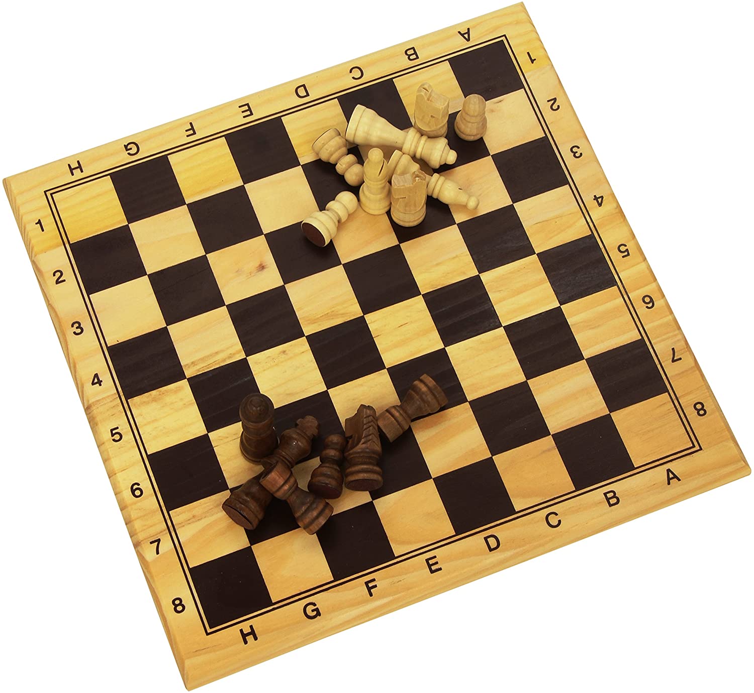Engelhart – 150235-150236 – chess game and Checkers birch wood – 12 “x ...