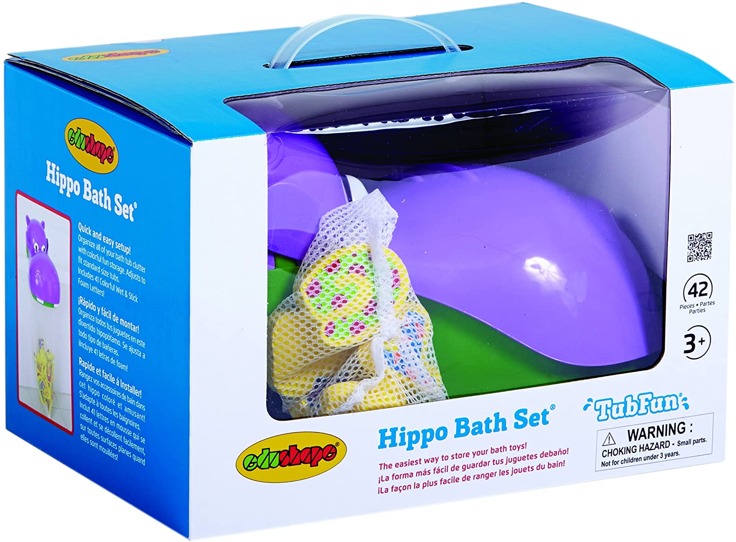 Edushape 550605 Hippo (-) Bath Set, 1 – TopToy