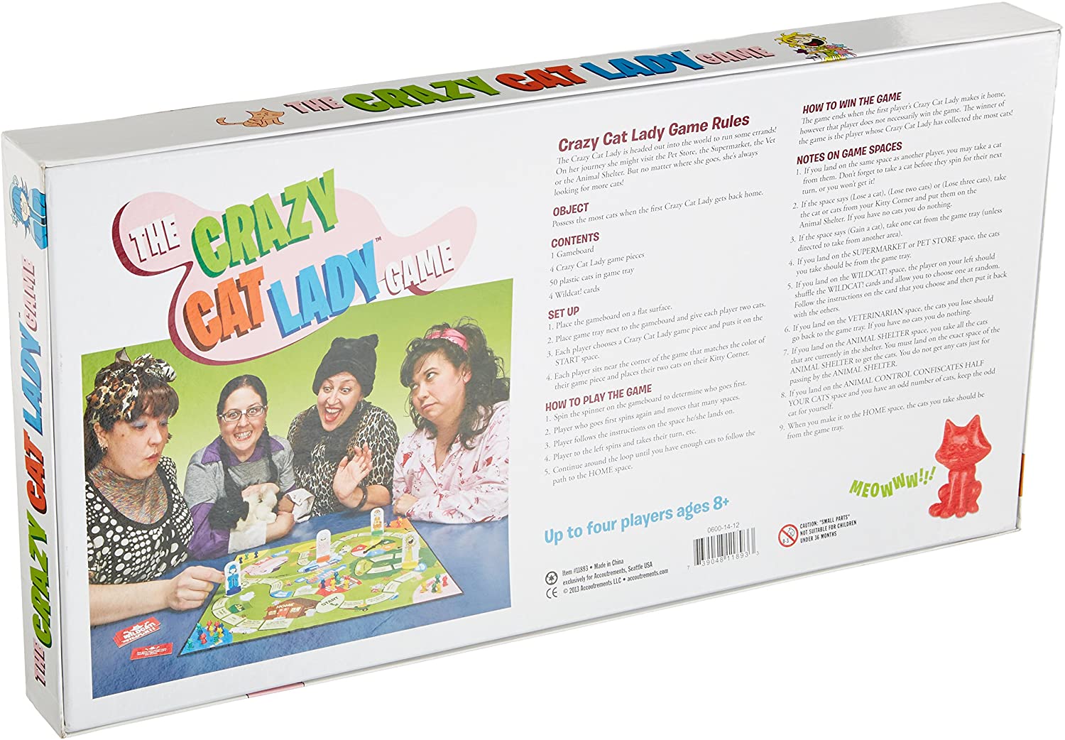 Accoutrements 11893 cat lady Board Game, One Size – TopToy