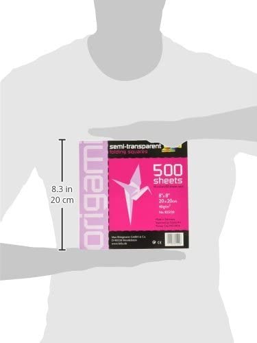 folia 825/2020 – Transparent Paper – Folding Sheets, 20 x 20 cm, 500 ...