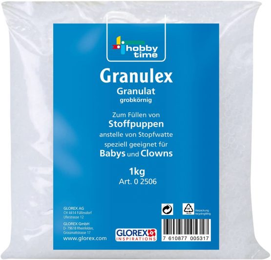Glorex GmbH 0 2505 Granulex, Coarse, White, 1000 g – TopToy