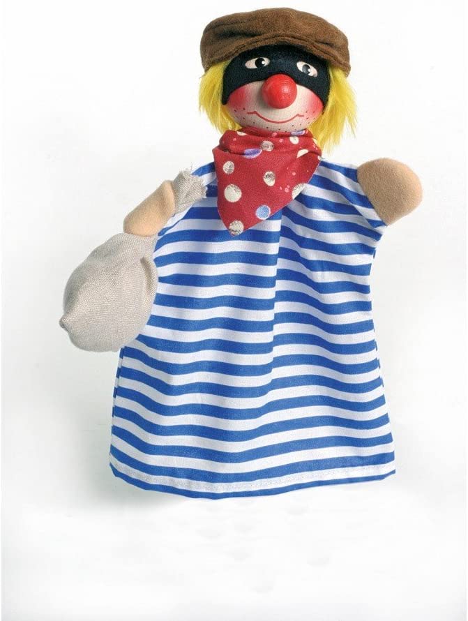 Kersa hand puppet thief for Punch and Judy show made of wood and fabric ...