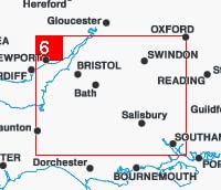 Avon and Wiltshire Postcode Sector Map 6 – Laminated Wall Map – TopToy