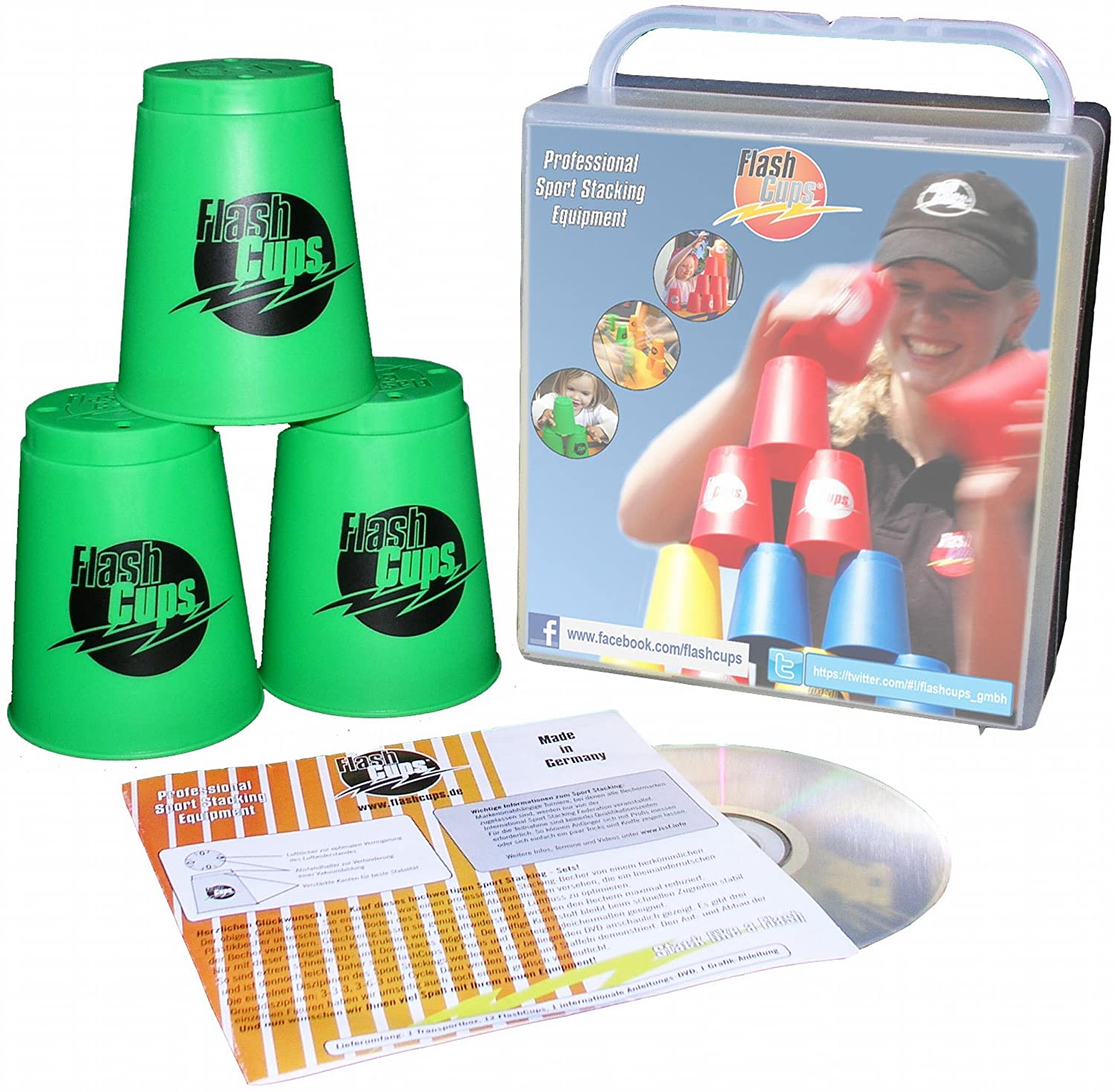 Flash Cups 1005GRÜN with DVD, Green, I. Btl. – TopToy