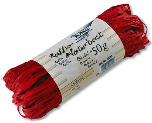 Max Bringmann kg 97599 Raffia Plant 1 m Medium Brown Rope Ball 50g Cyan ...