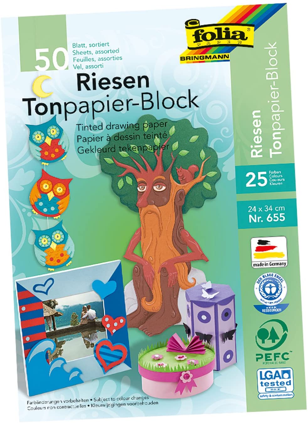 Bringmann 655 Folia Drawing Pad 50 Sheets 25 Colours – TopToy