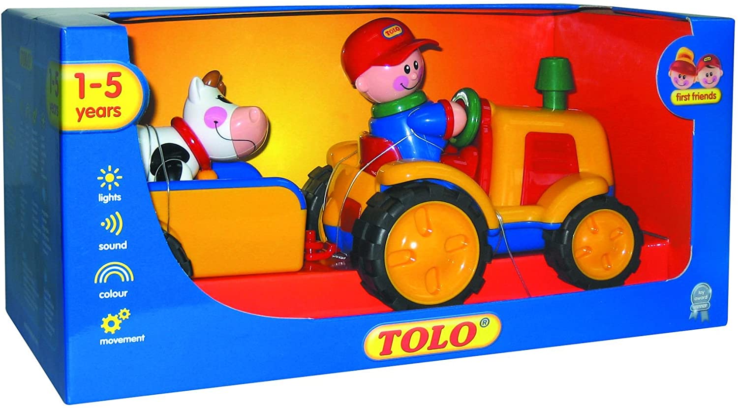 Tolo First Friends Tractor/Trailer & Cow – TopToy