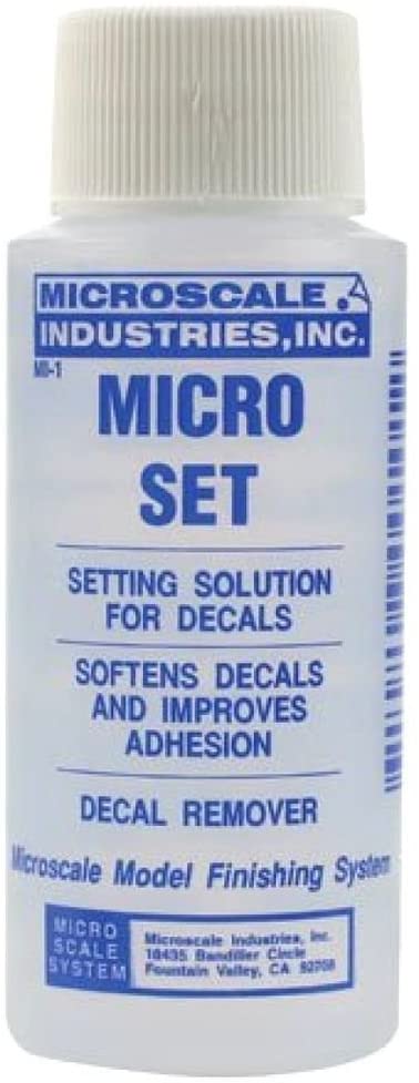 Microscale BMF129 Micro Set Decal Setting Solution 1FlOz – TopToy