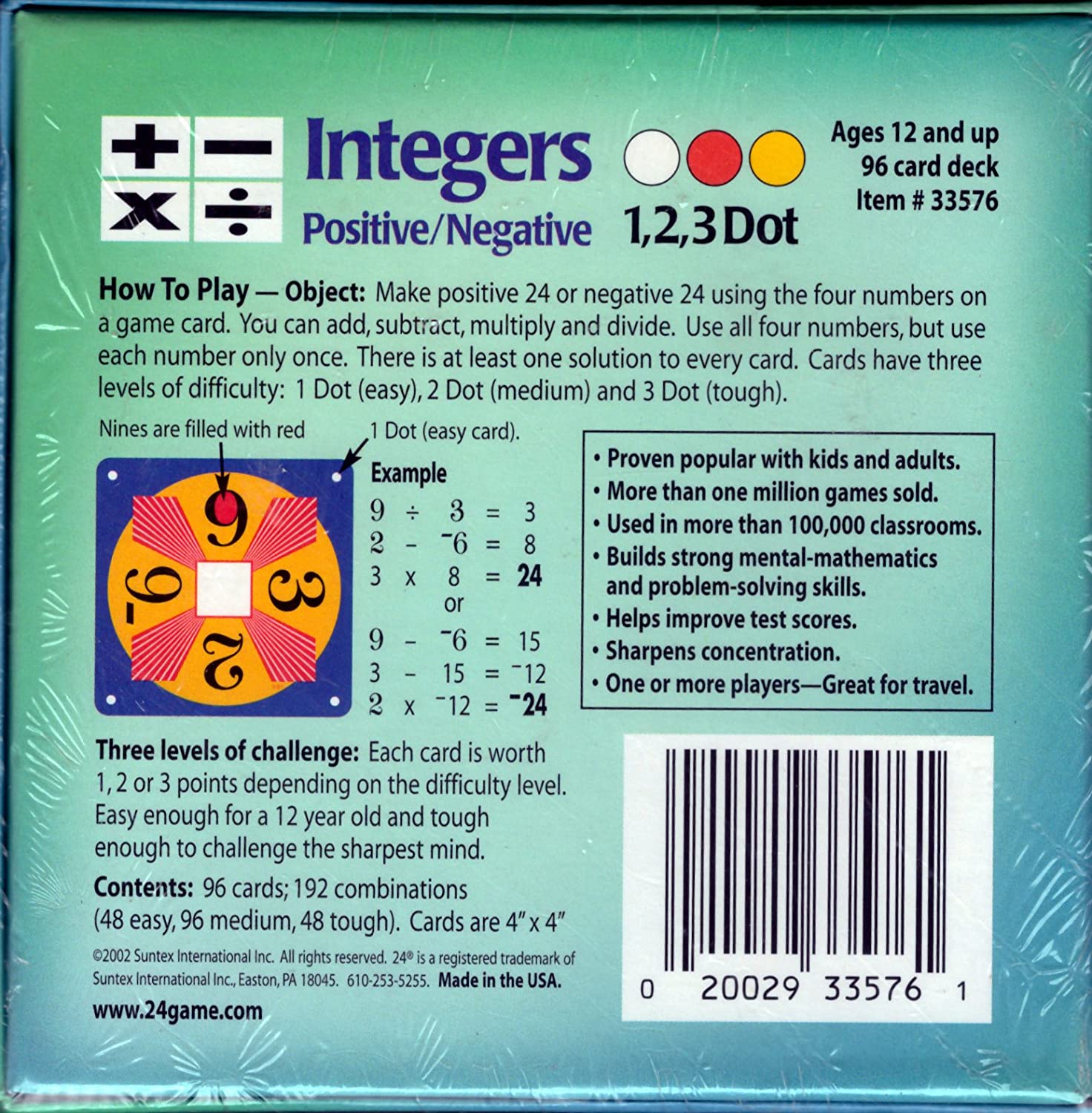 24 Game: Integers – TopToy