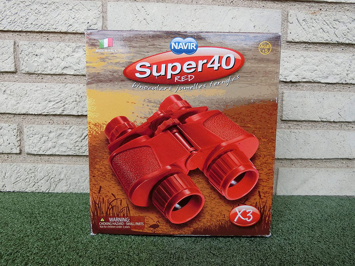 Navir 1050/R Super 40 Binocular with Case, Red, Multicoloured – TopToy