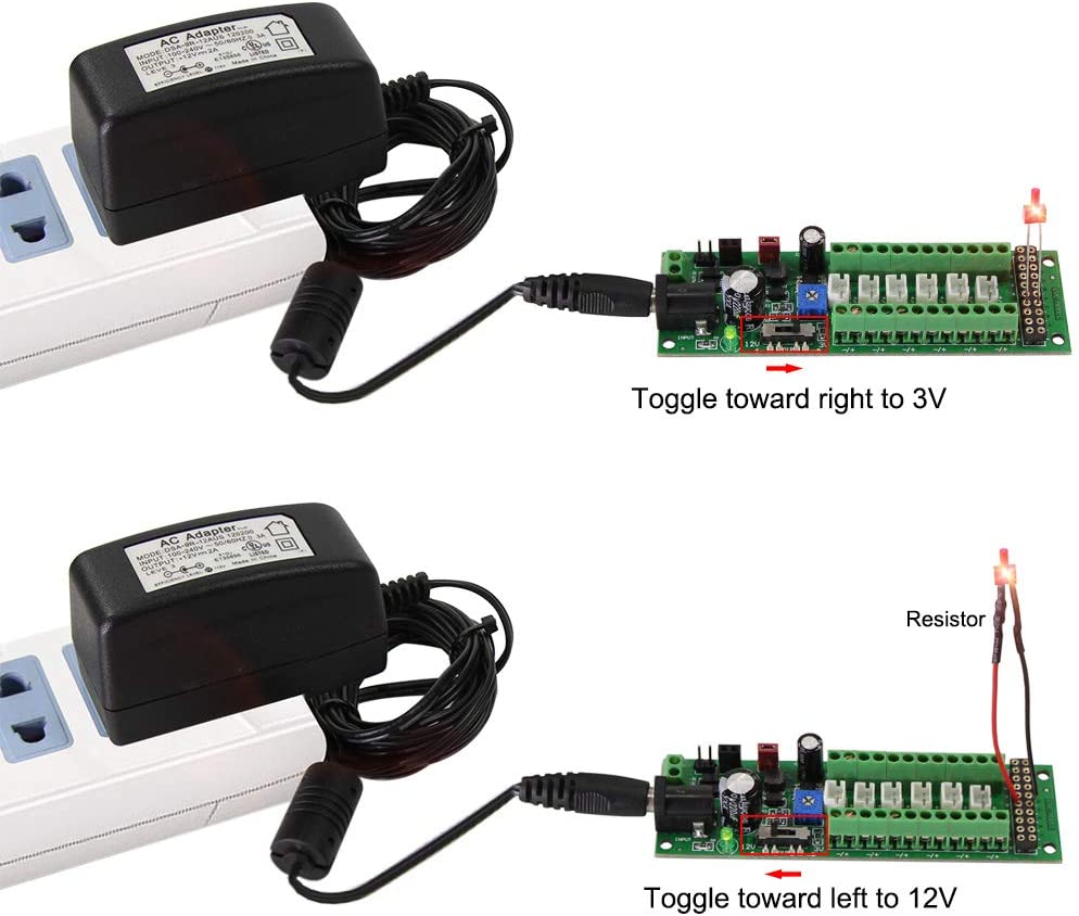 Evemodel PCB012 1set Power Distribution Board Self-adapt Distributor HO ...